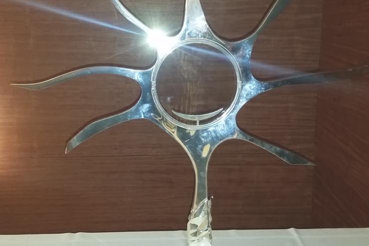 The liturgical objects to be used by Pope Francis